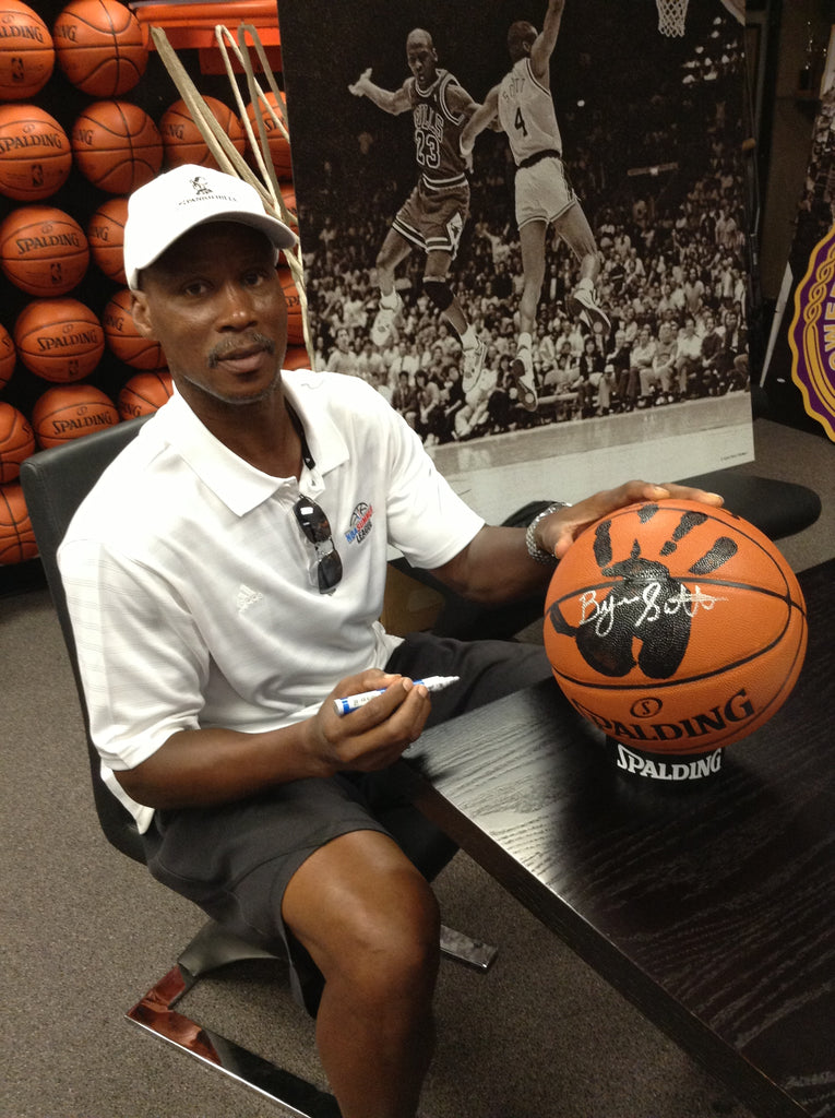 Byron Scott Signed NBA Basketball + Actual Hand-Print – The Official ...